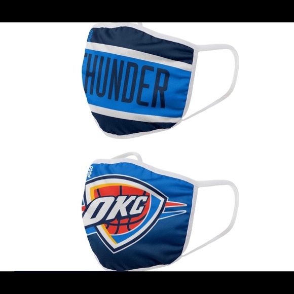 Foco | Accessories | New Okc Thunder Bundle Of Two Face Masks Nba ...